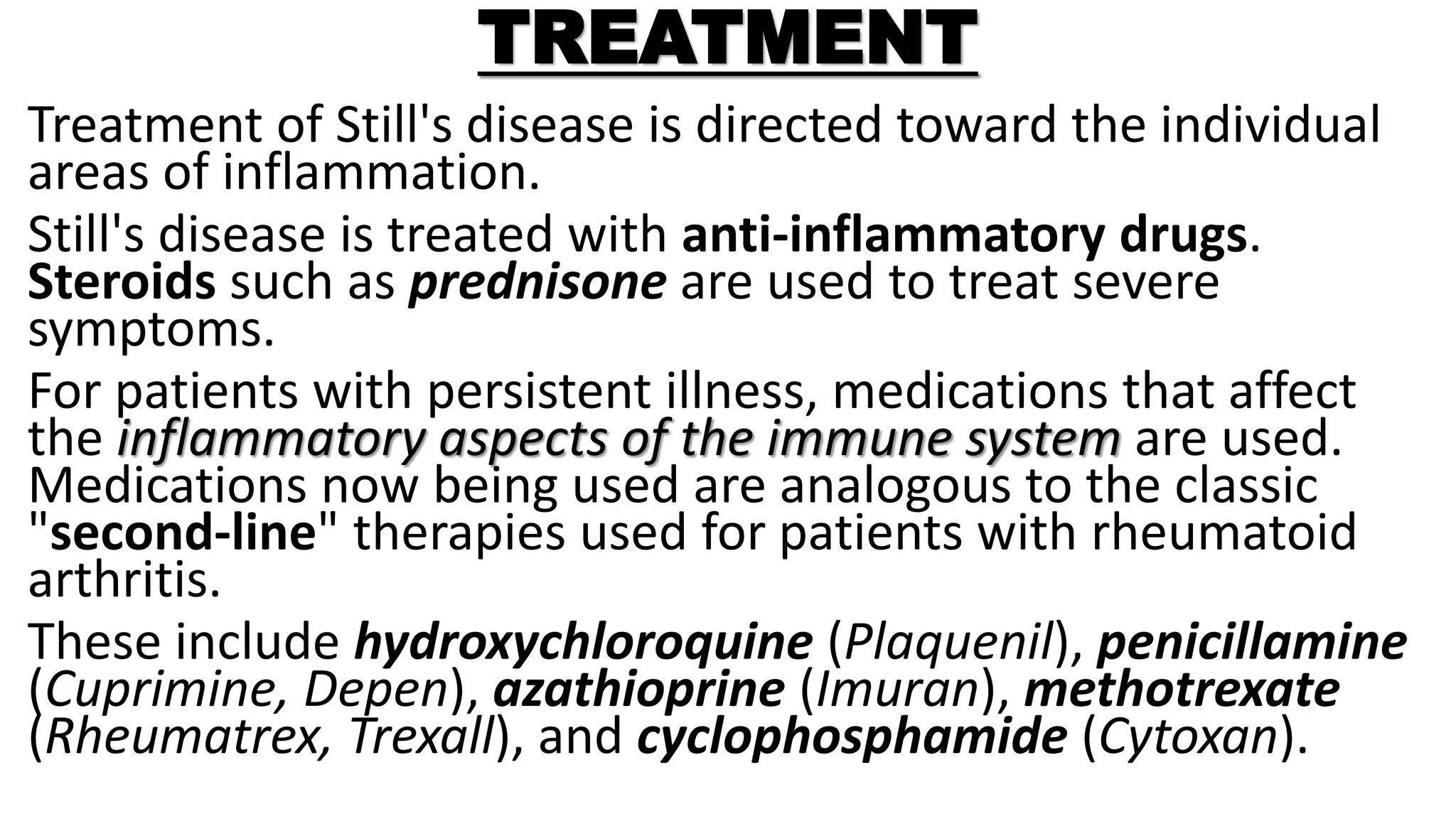 Still's disease | PPTX