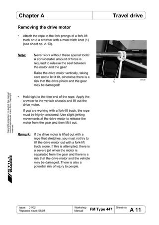 Still wagner fm type 447 forklift service repair manual | PDF