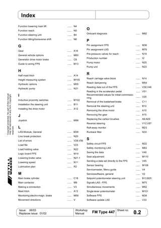Still Wagner FM Type 447 Forklift Service Repair Manual.pdf