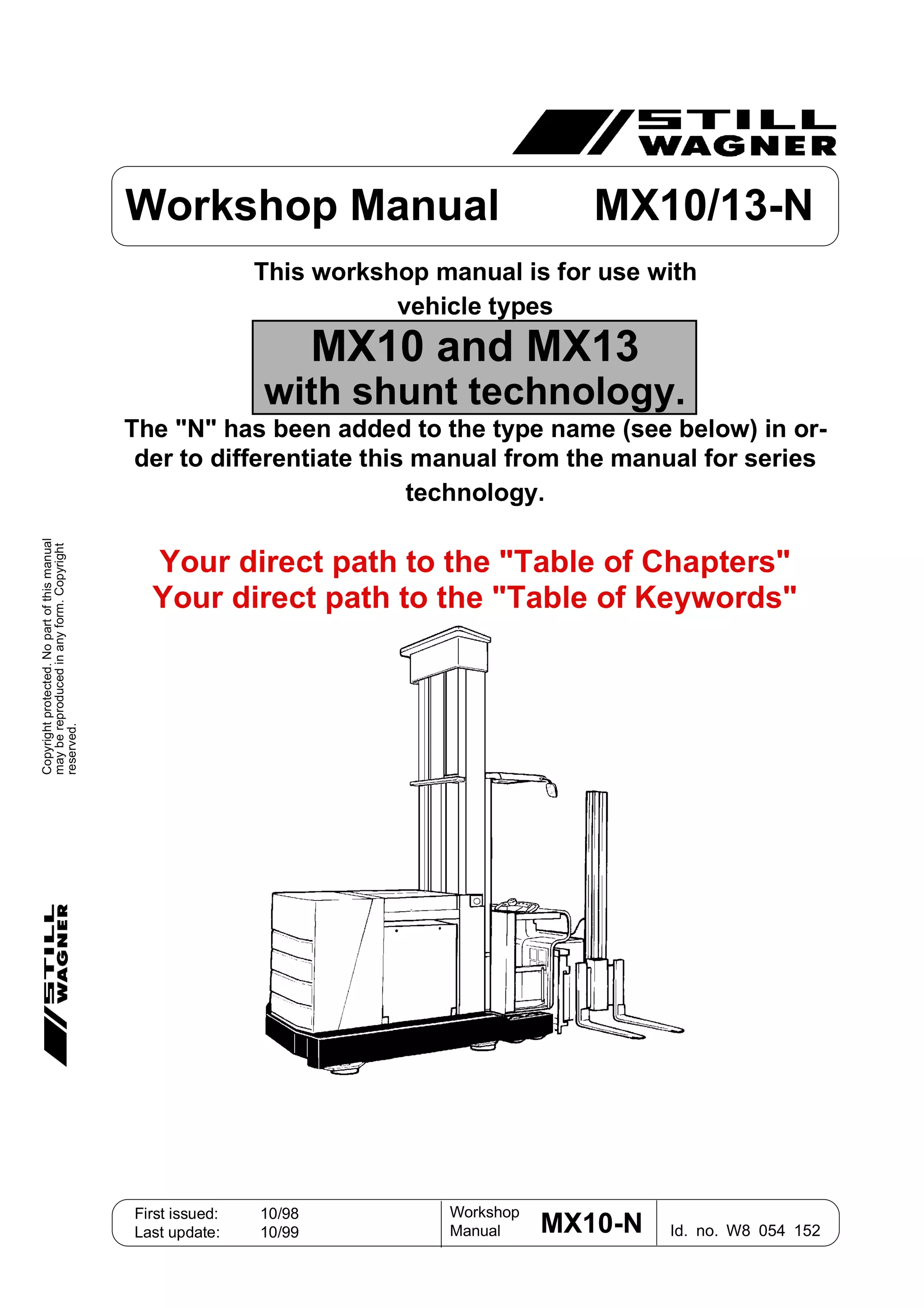 Still wagner mx13 n forklift service repair manual | PDF