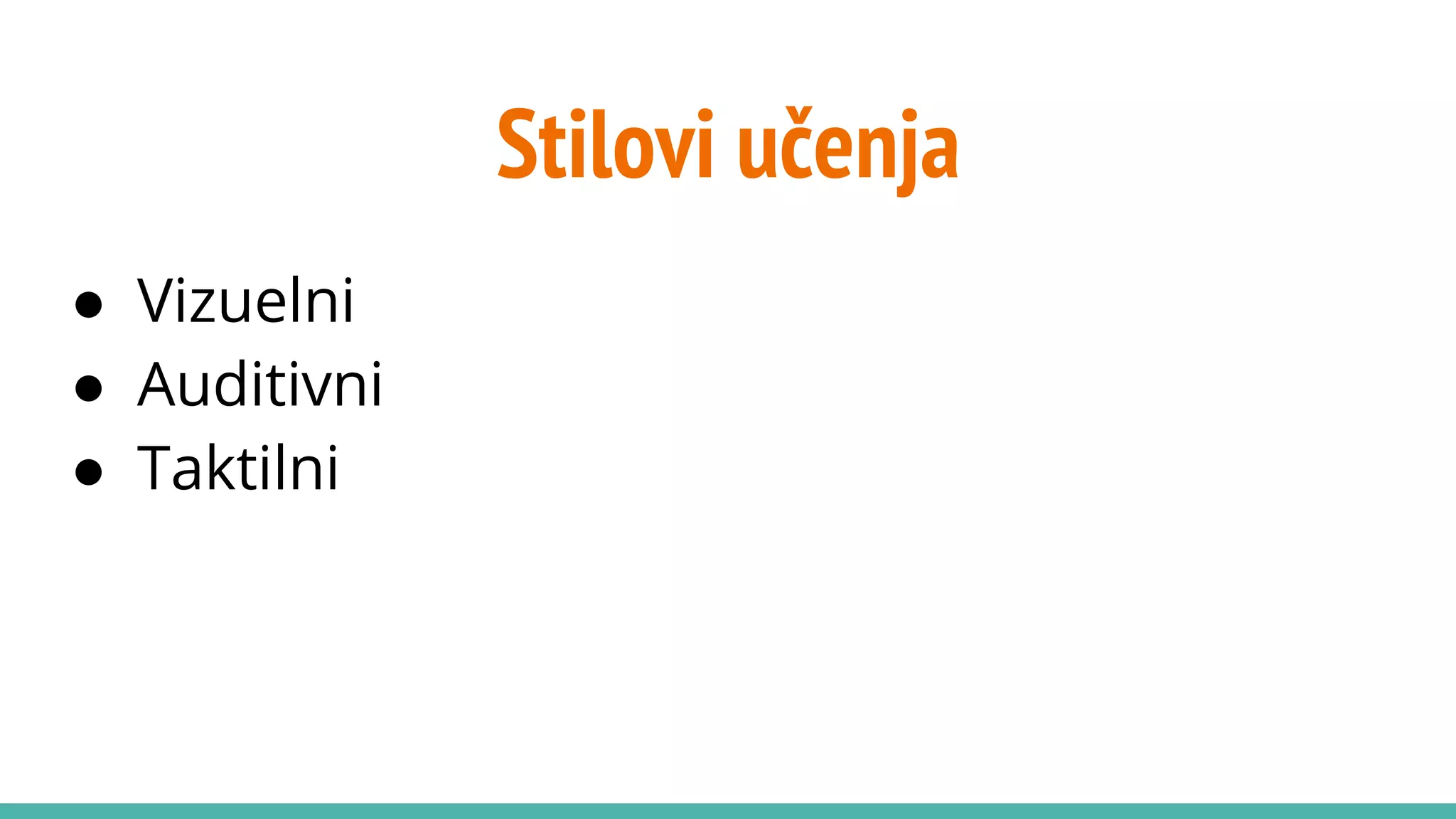 Stilovi ucenja | PPT