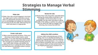 Stimming.pptx very important topic in dealing with Autism | PPTX