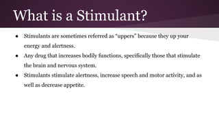 Stimulants PowerPoint | PDF