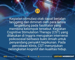 Stimulasi Otak Pada Komunitas Lansia | PDF