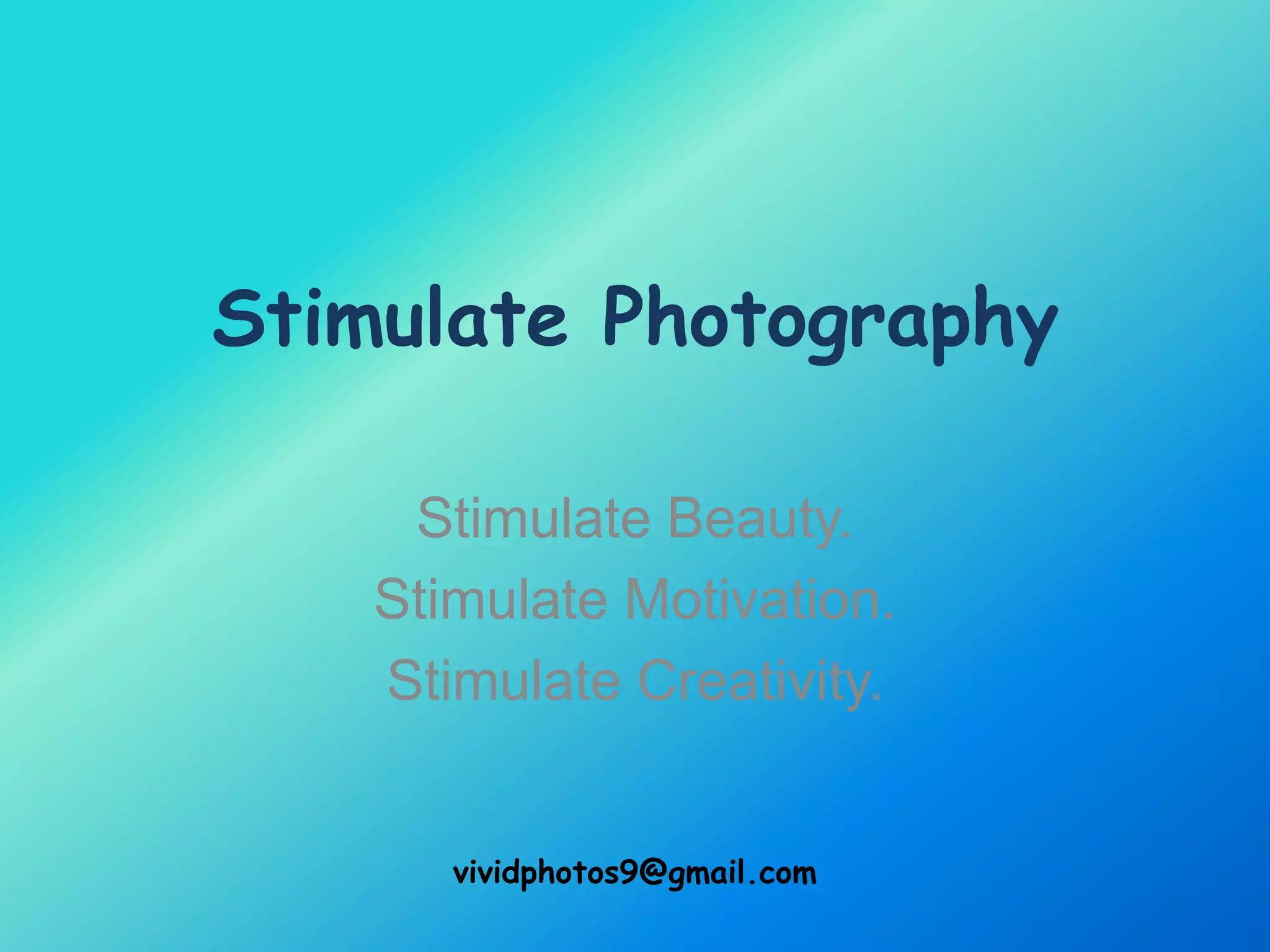 Stimulate Photography Samples | PPT