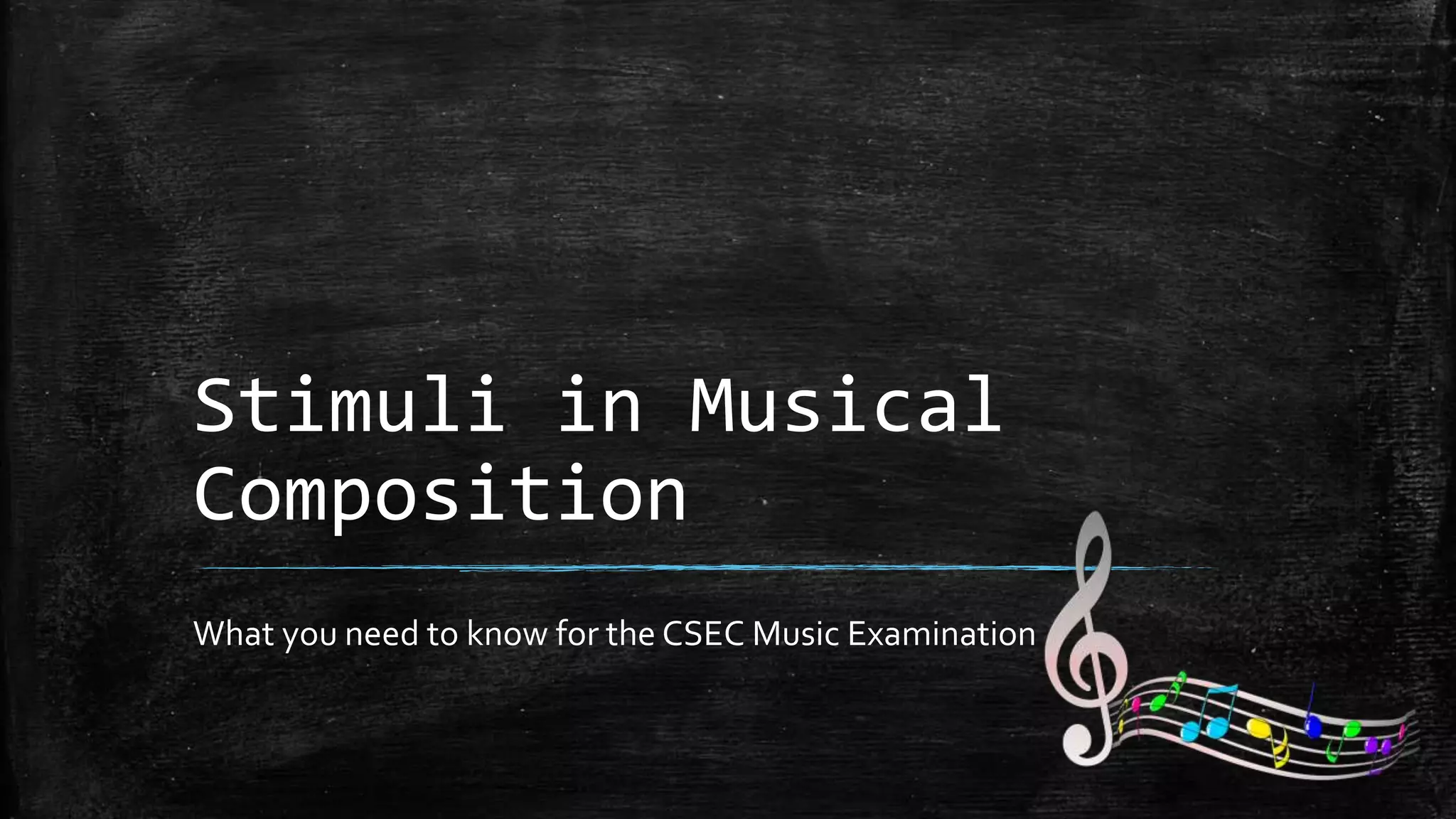 Stimuli in musical composition | PPTX