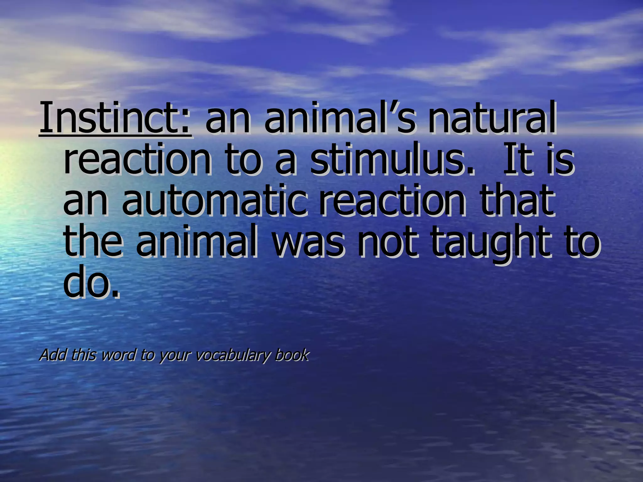 Stimulus And Response | PPT