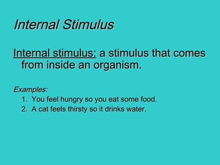 Stimulus and-response-tina | PPT