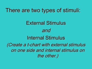 Stimulus and-response-tina | PPT