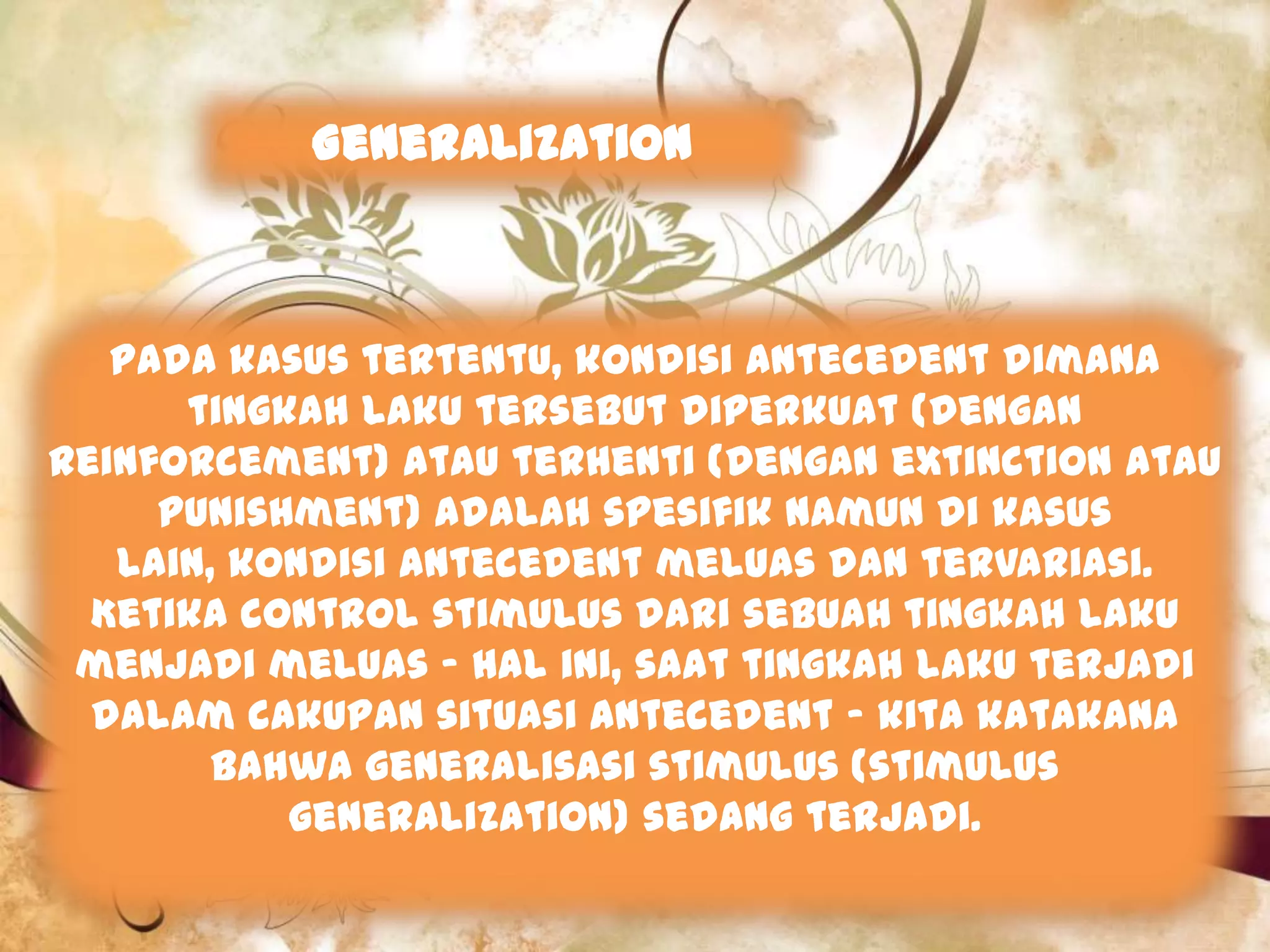 Stimulus kontrol | PPT