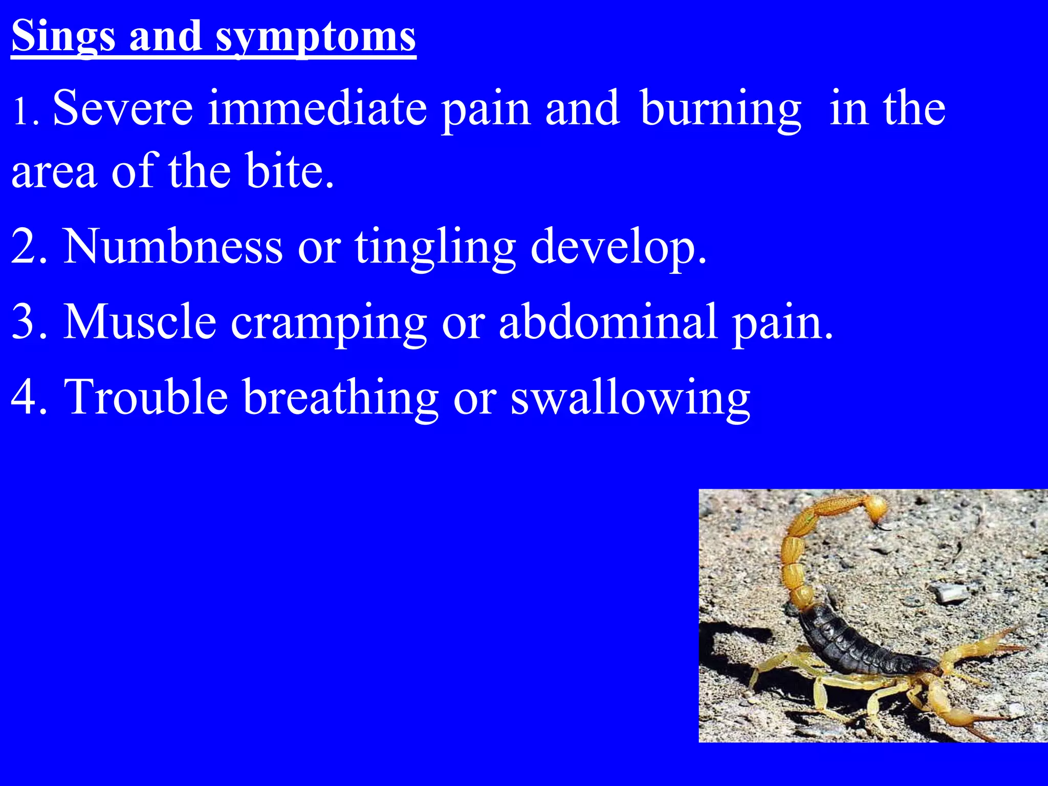 First Aid for Sting and bites | PPT