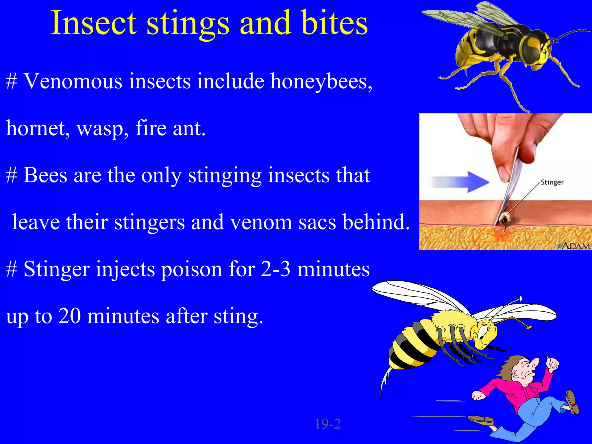 First Aid for Sting and bites | PPT
