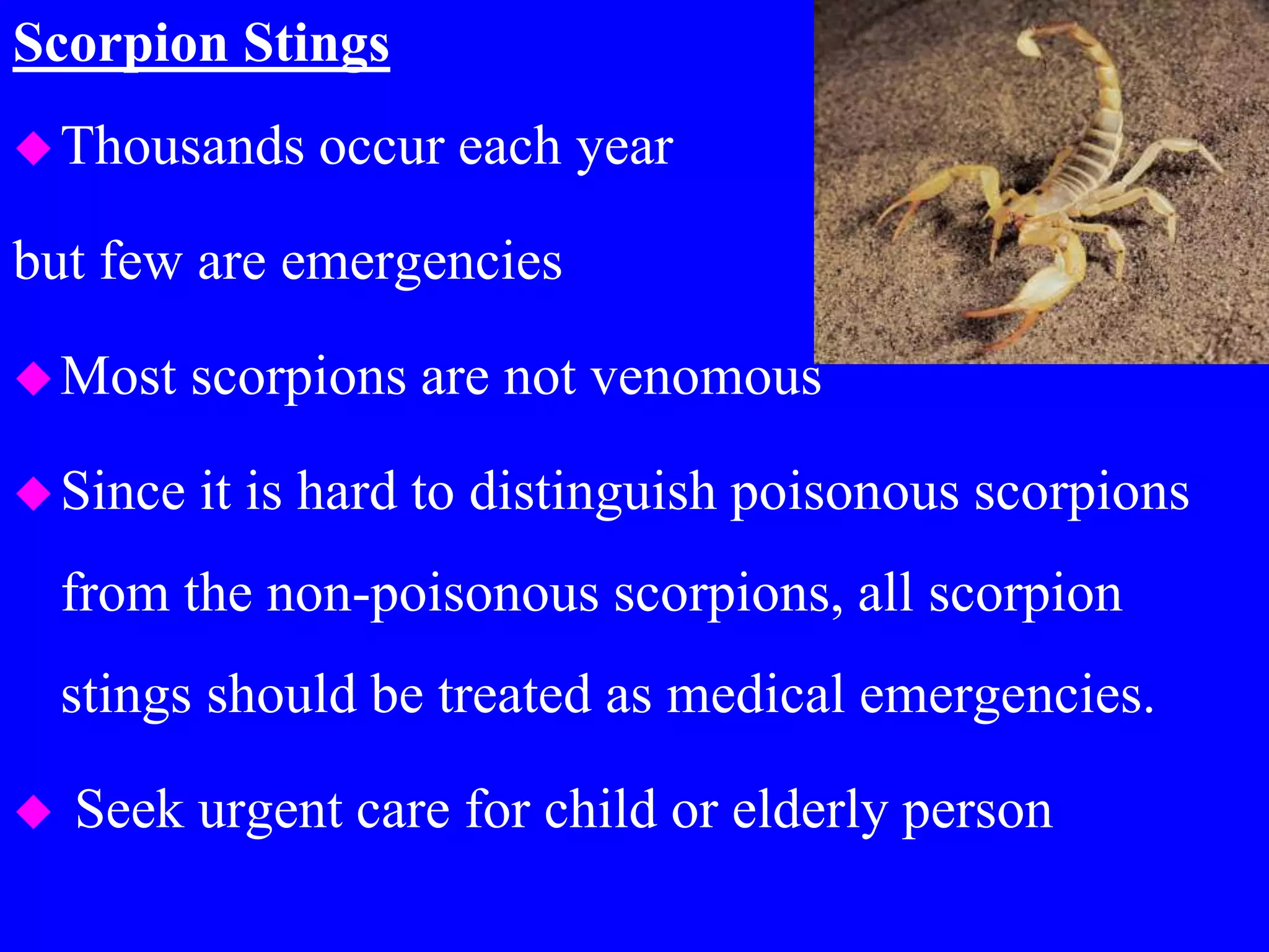 First Aid for Sting and bites | PPT