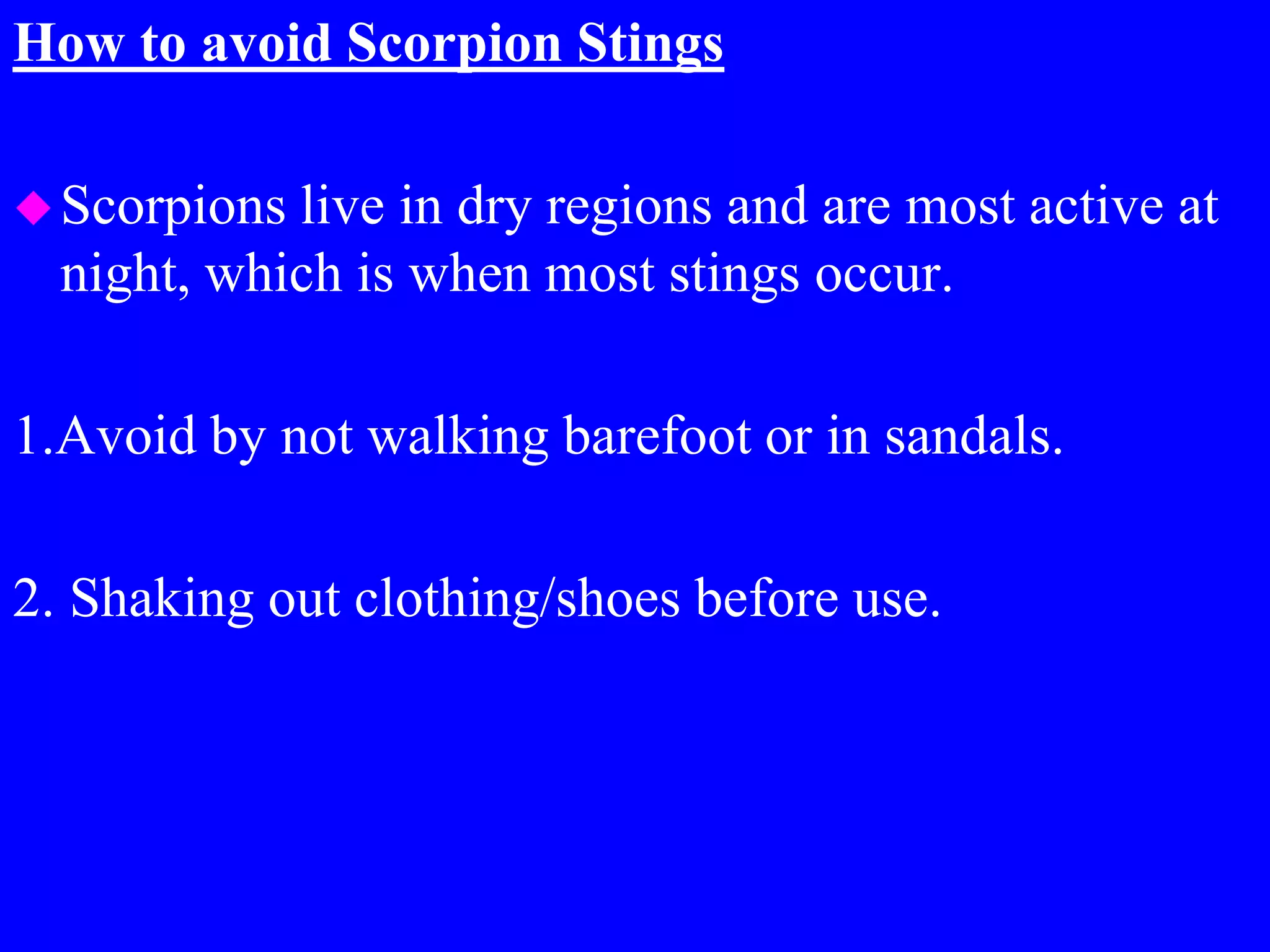 First Aid for Sting and bites | PPT