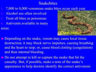 First Aid for Sting and bites | PPT