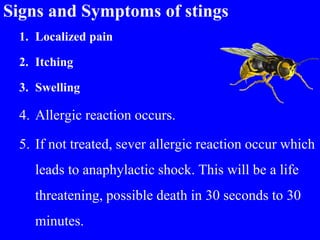 First Aid for Sting and bites | PPT