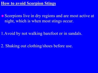 First Aid for Sting and bites | PPT