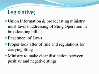 Sting Operation and Investigation slideshare | PPTX