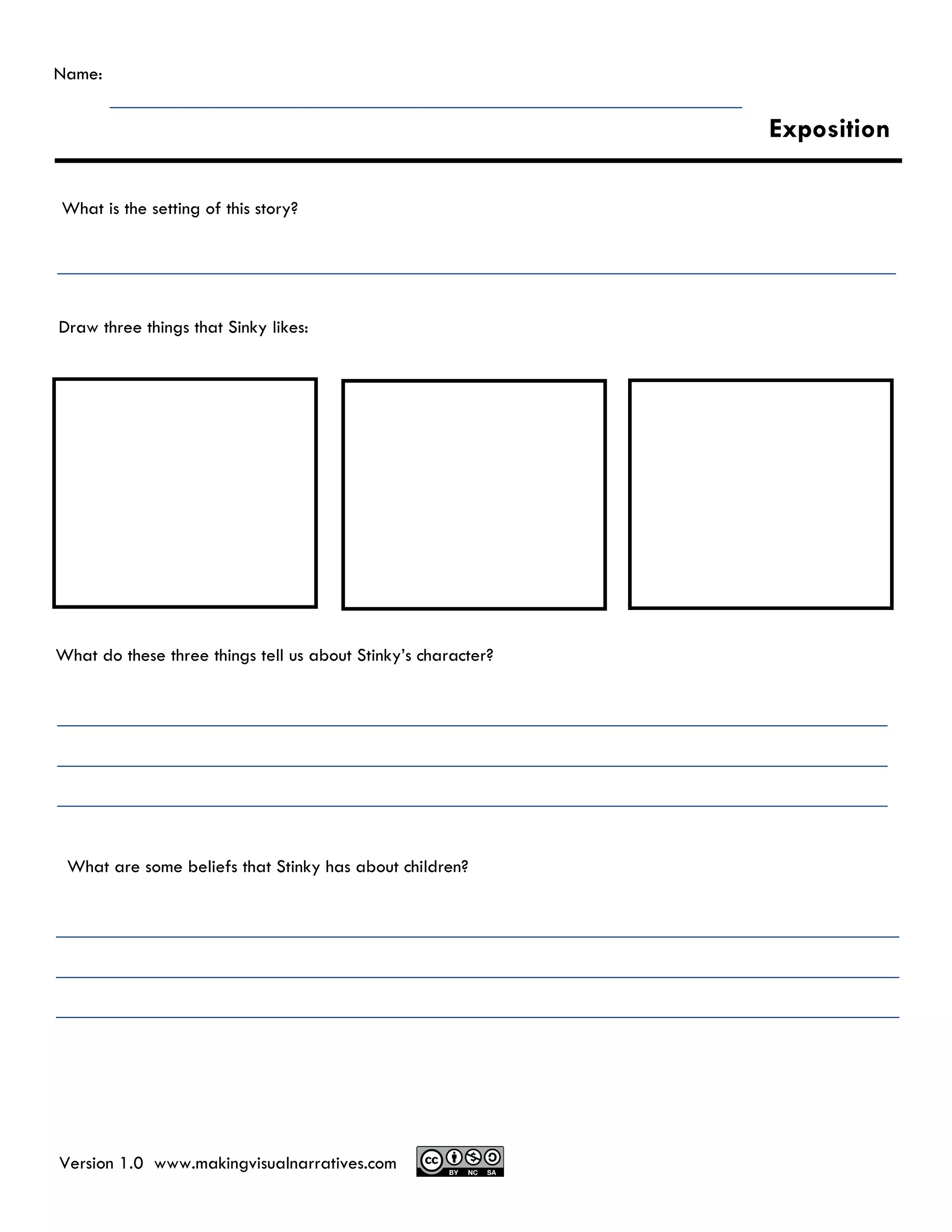 Stinky Exposition Worksheet | PDF | Comics and Graphic Novels | Books ...