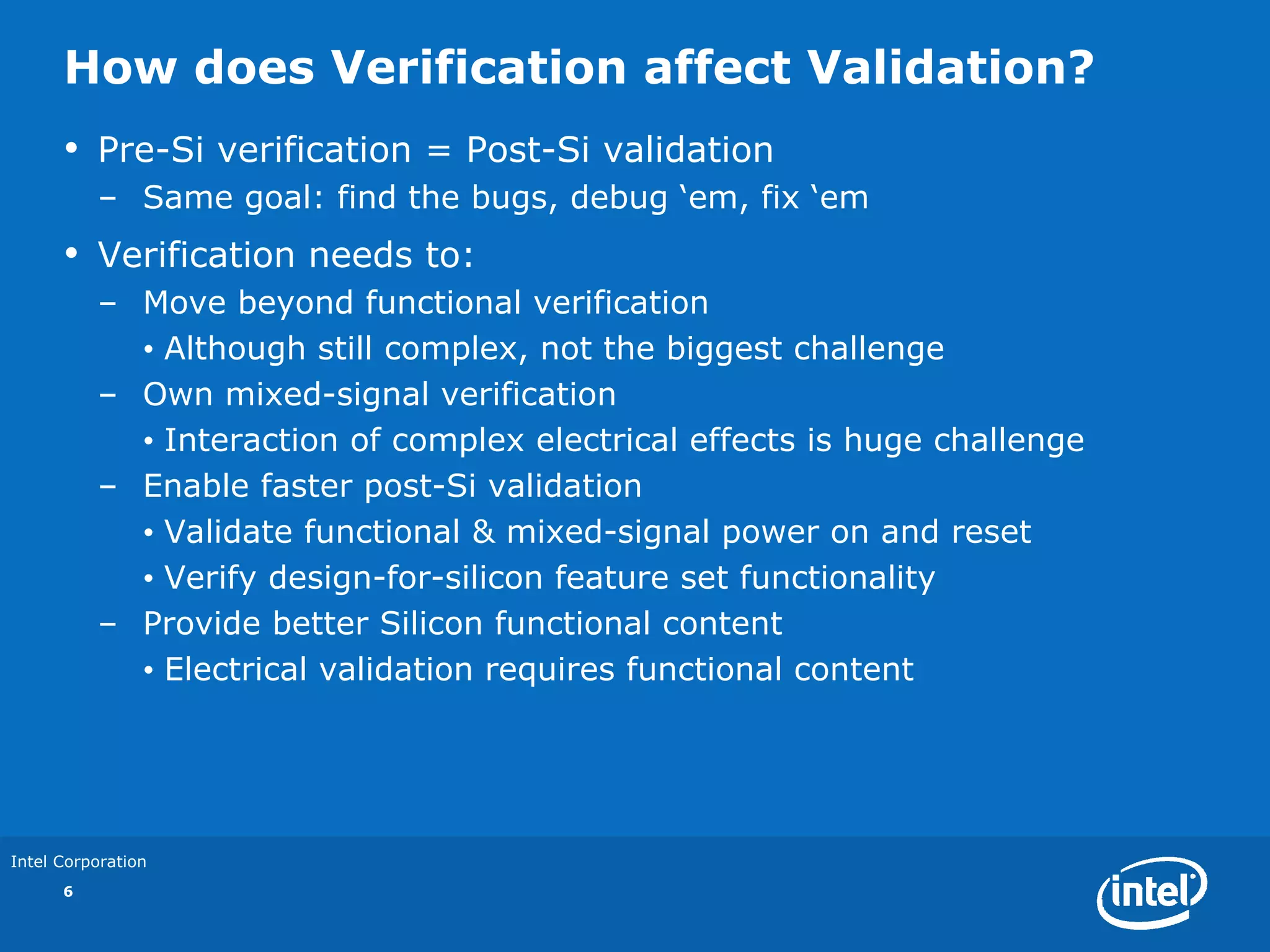 Pre-Si Verification for Post-Si Validation | PDF