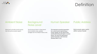 Speech Transmission Index STI - Definition, Prediction and Measurement ...