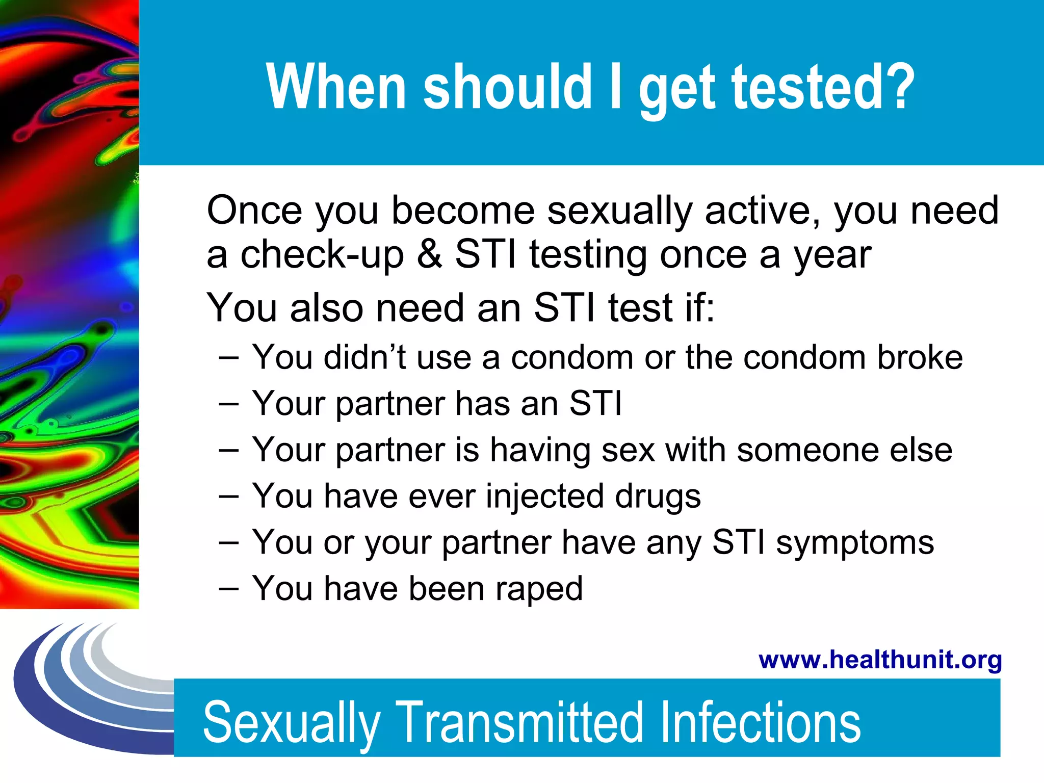 STI power point presentation | PPT