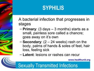 STI power point presentation | PPT