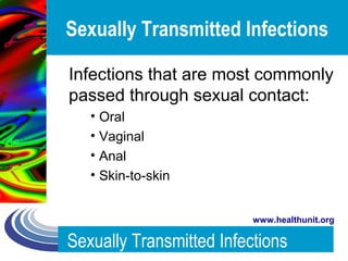 STI power point presentation | PPT