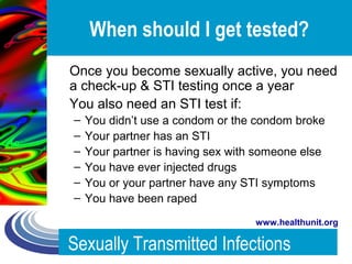 STI power point presentation | PPT