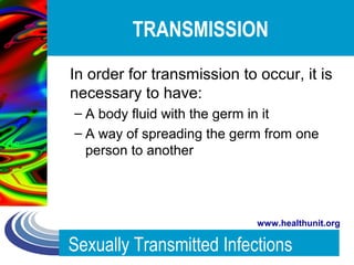 STI power point presentation | PPT