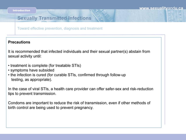 Sexually Transmitted Diseases and Infections | PPT