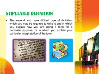 Stipulated definition | PPTX
