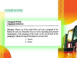 Stipulated definition | PPTX