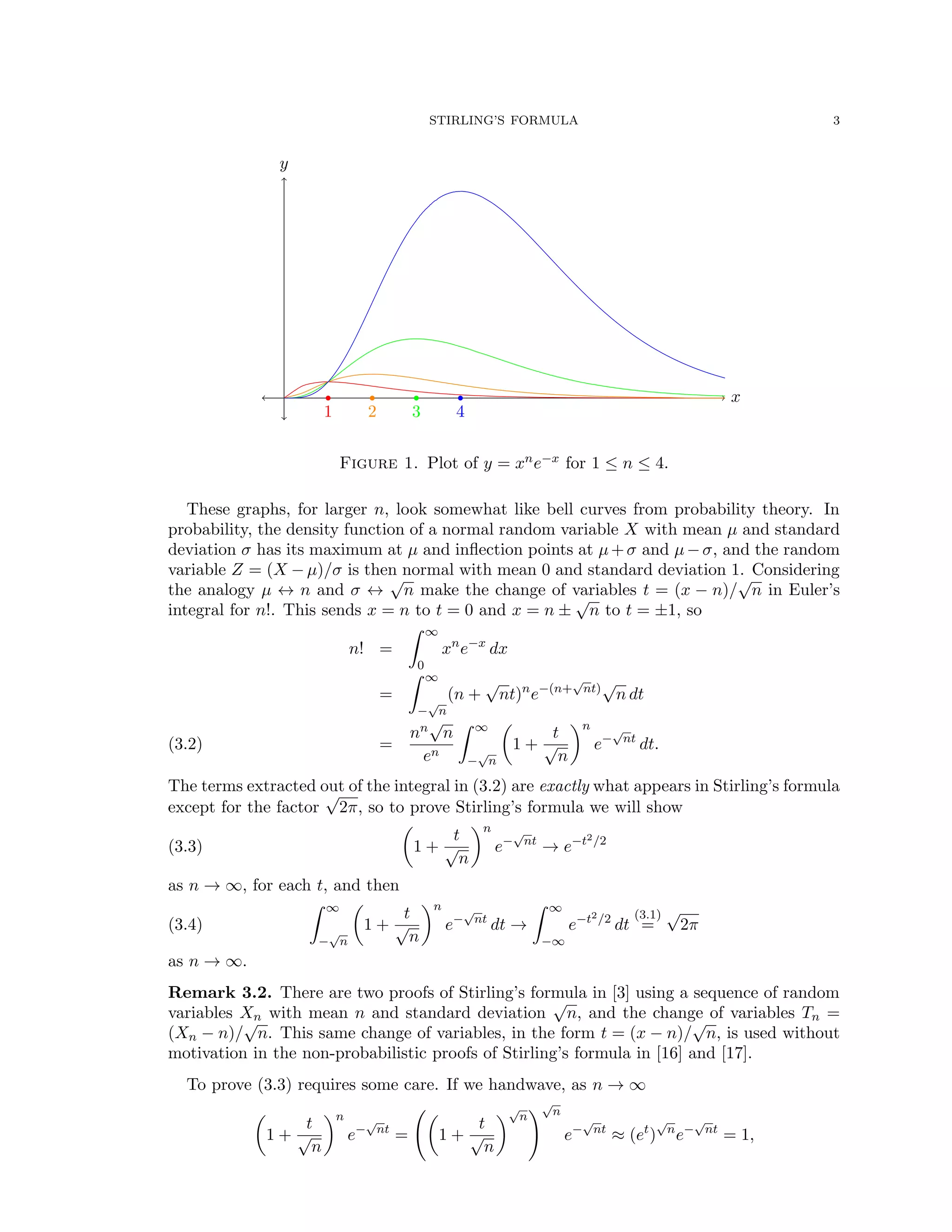 Stirling theorem | PDF