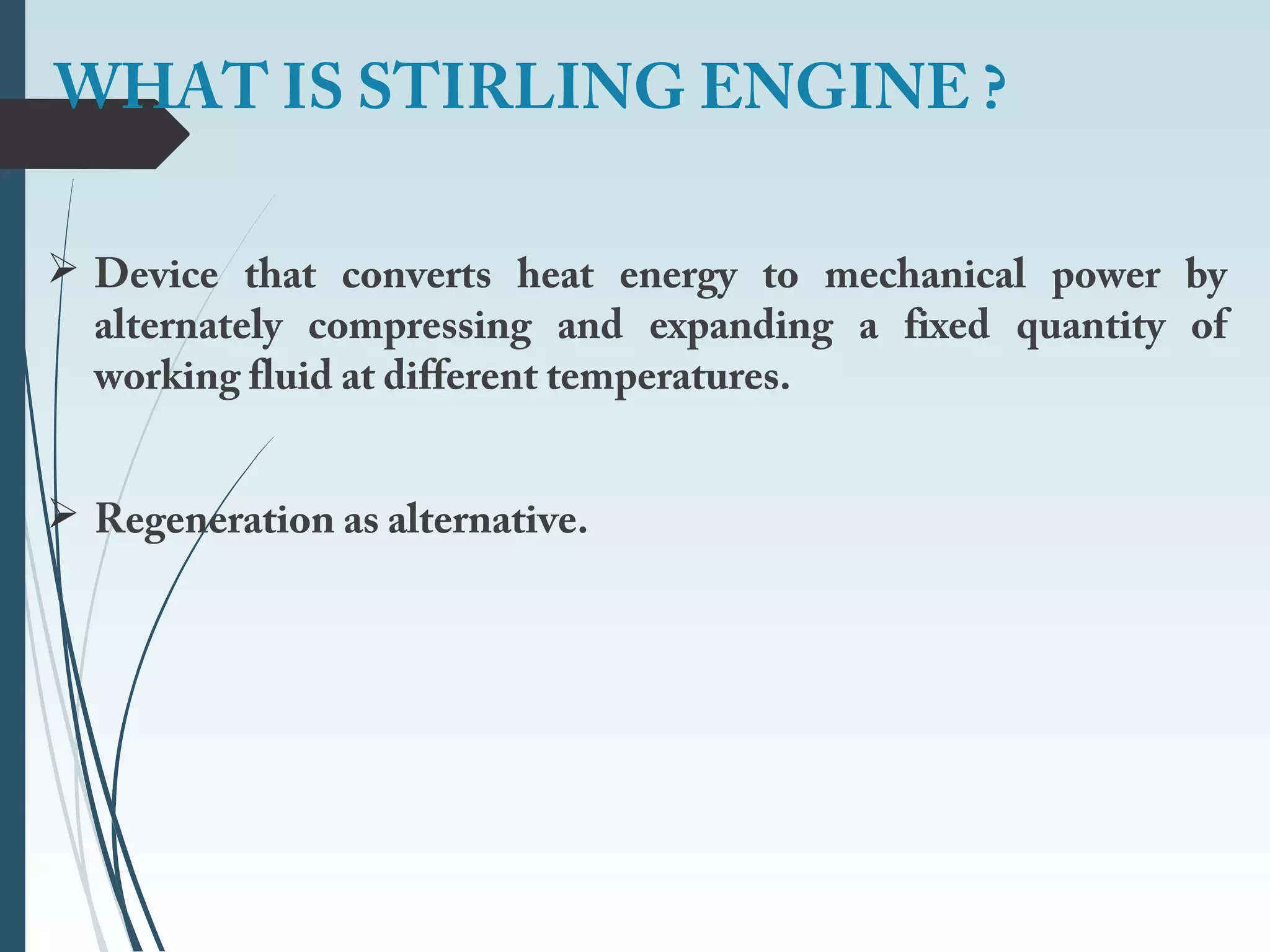 Solar Power Stirling Engine | PPT | Physics | Science