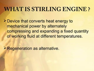 Stirling engine | PPT