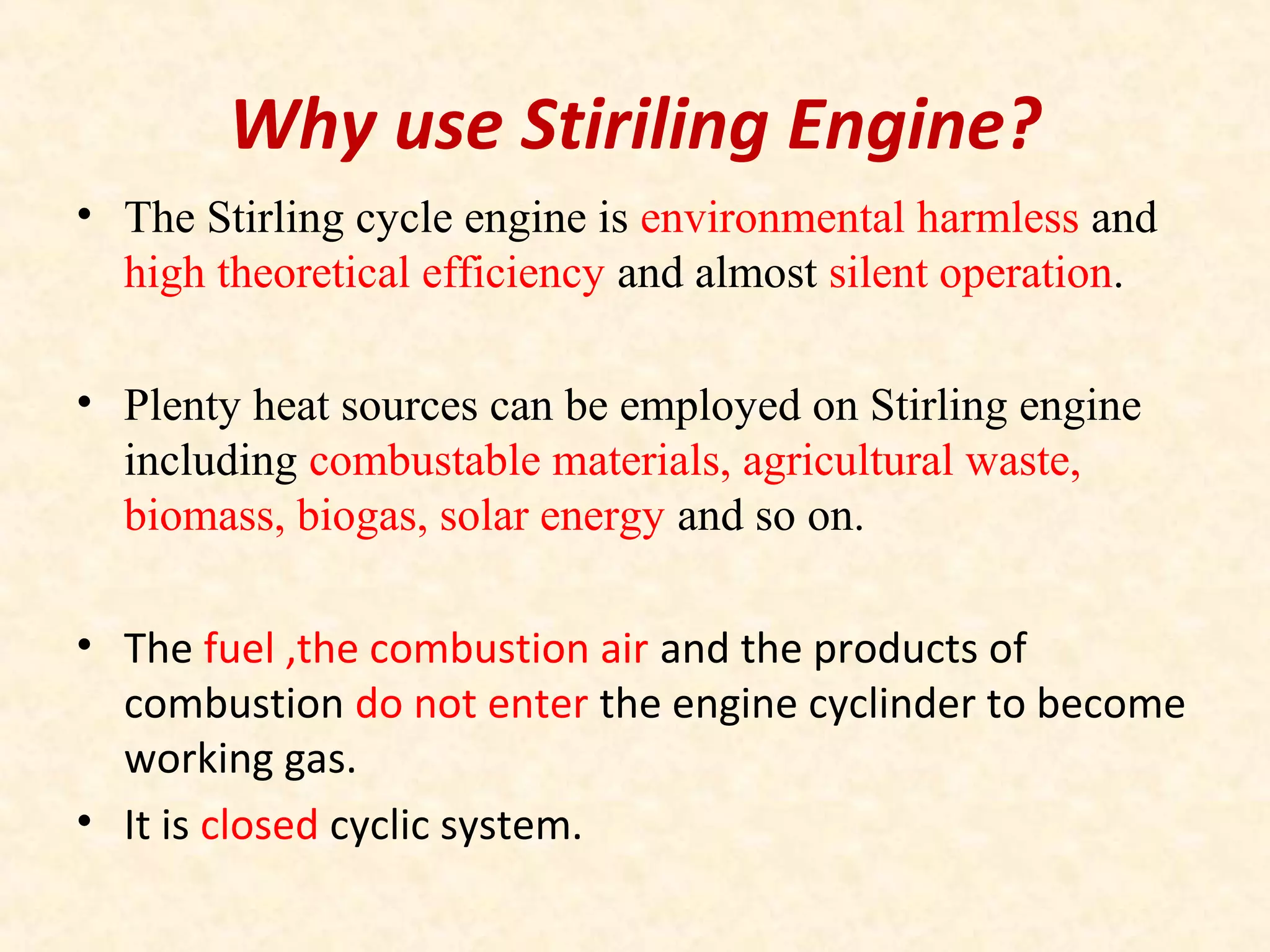Stirling and erricsin cycle | PPT