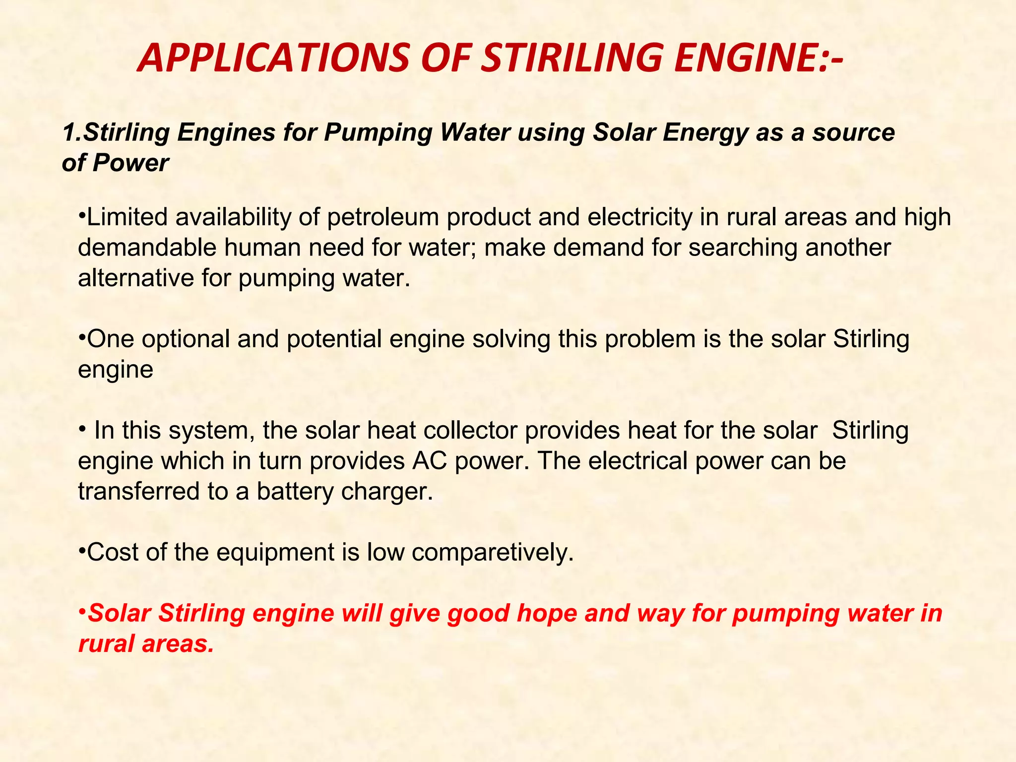 Stirling and erricsin cycle | PPT