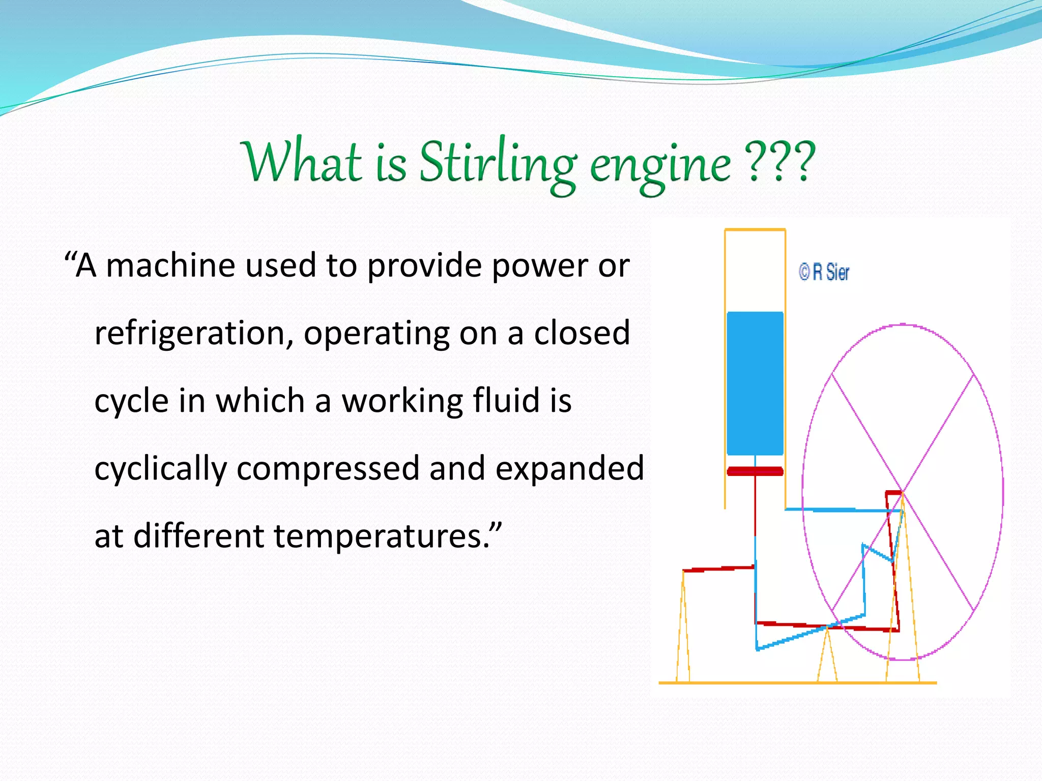 Stirling engine | PPTX | Physics | Science