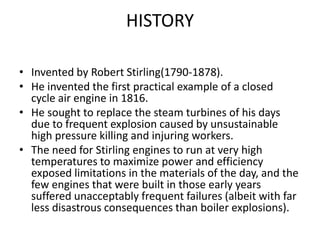 Stirling engine case study | PPT