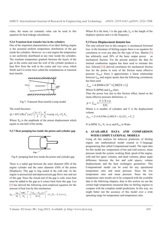 Stirling engine performance prediction using schmidt | PDF