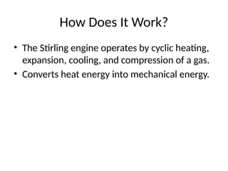 dasar-dasar mesin stirling termodinamika | PPT