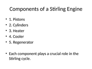 dasar-dasar mesin stirling termodinamika | PPT