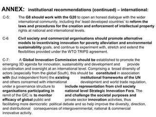 Manifesto: Andy Stirling - Democratising Innovation - towards more accountable institutions | PPT