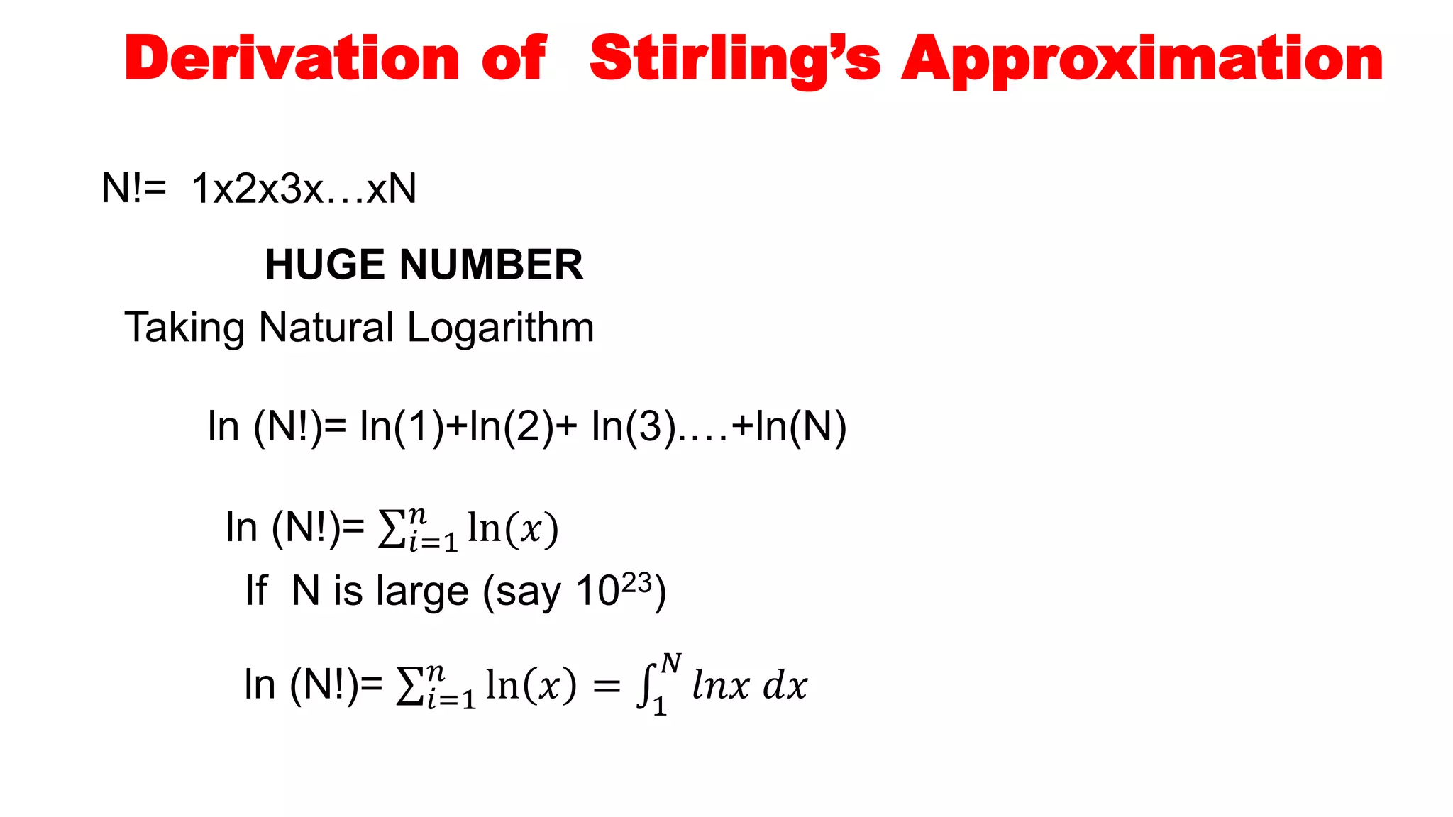 Stirling's approximation | PPTX