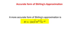 Stirling's approximation | PPTX