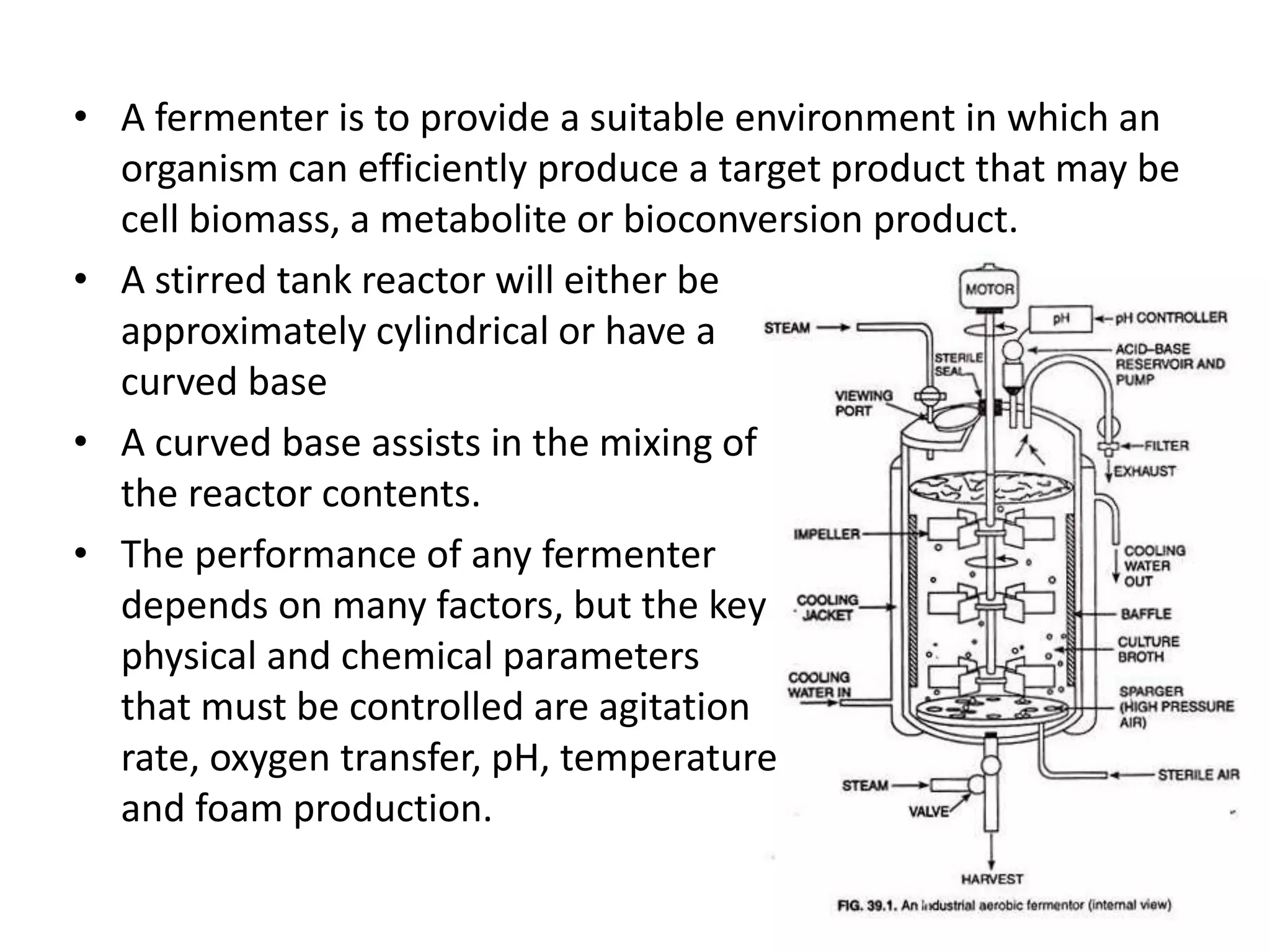Stirred tank bioreactor | PPTX