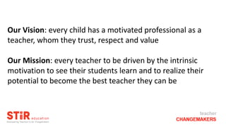 Strengthening Education Systems to Stimulate Teacher Effort, Motivation ...