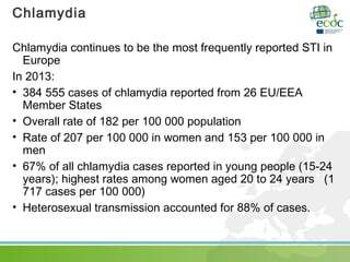 Sexually transmitted infections in Europe, 2013 | PPT