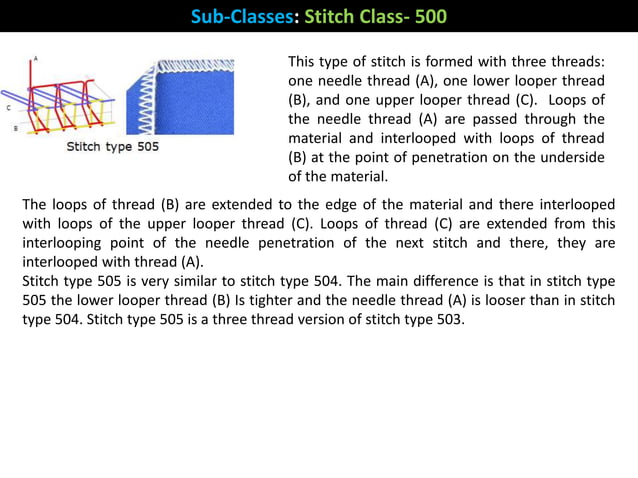 Stitch | PPTX | Needlework | Arts and Crafts